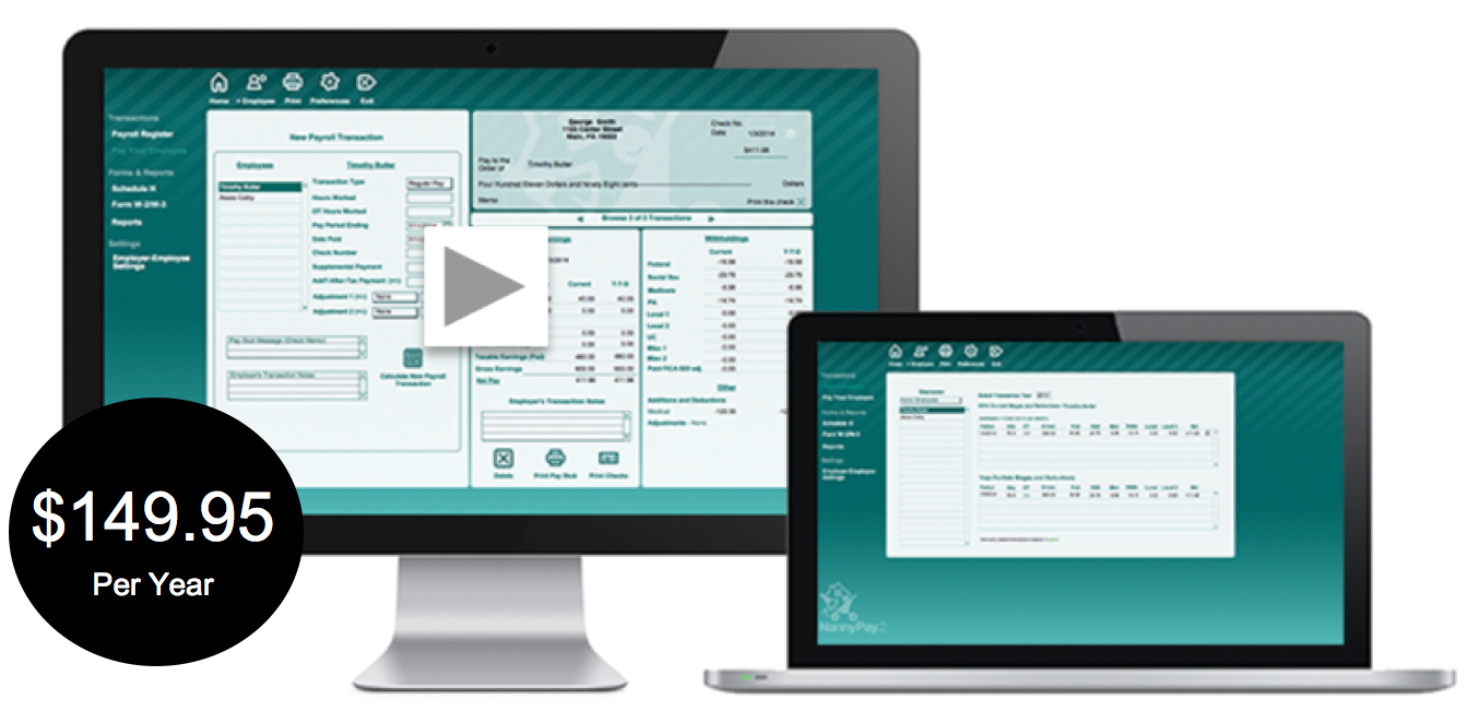 NannyPay #1 DIY Payroll Software - How to Pay the Nanny Tax