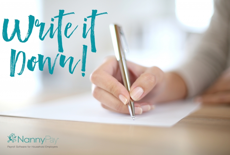 Lessons Learned from a Nanny: Get it on Paper from Daily Log to Receipts